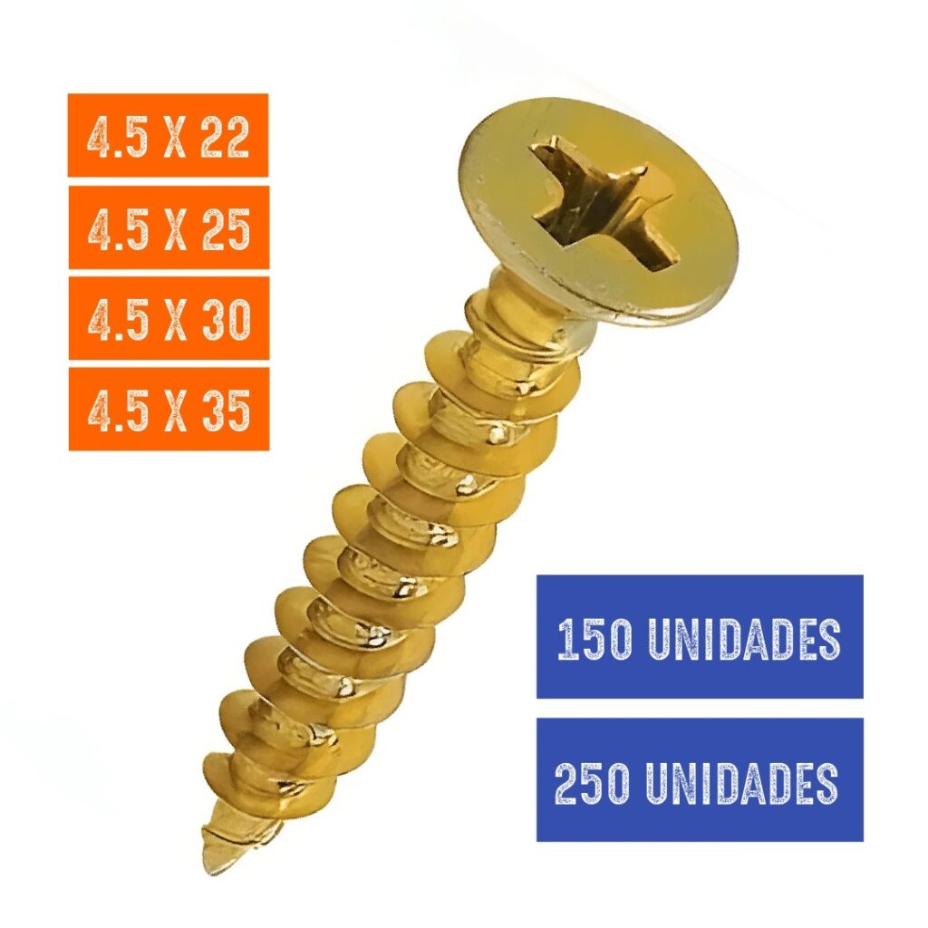 Parafuso para Madeira Phillips 4.5 - Sudpar